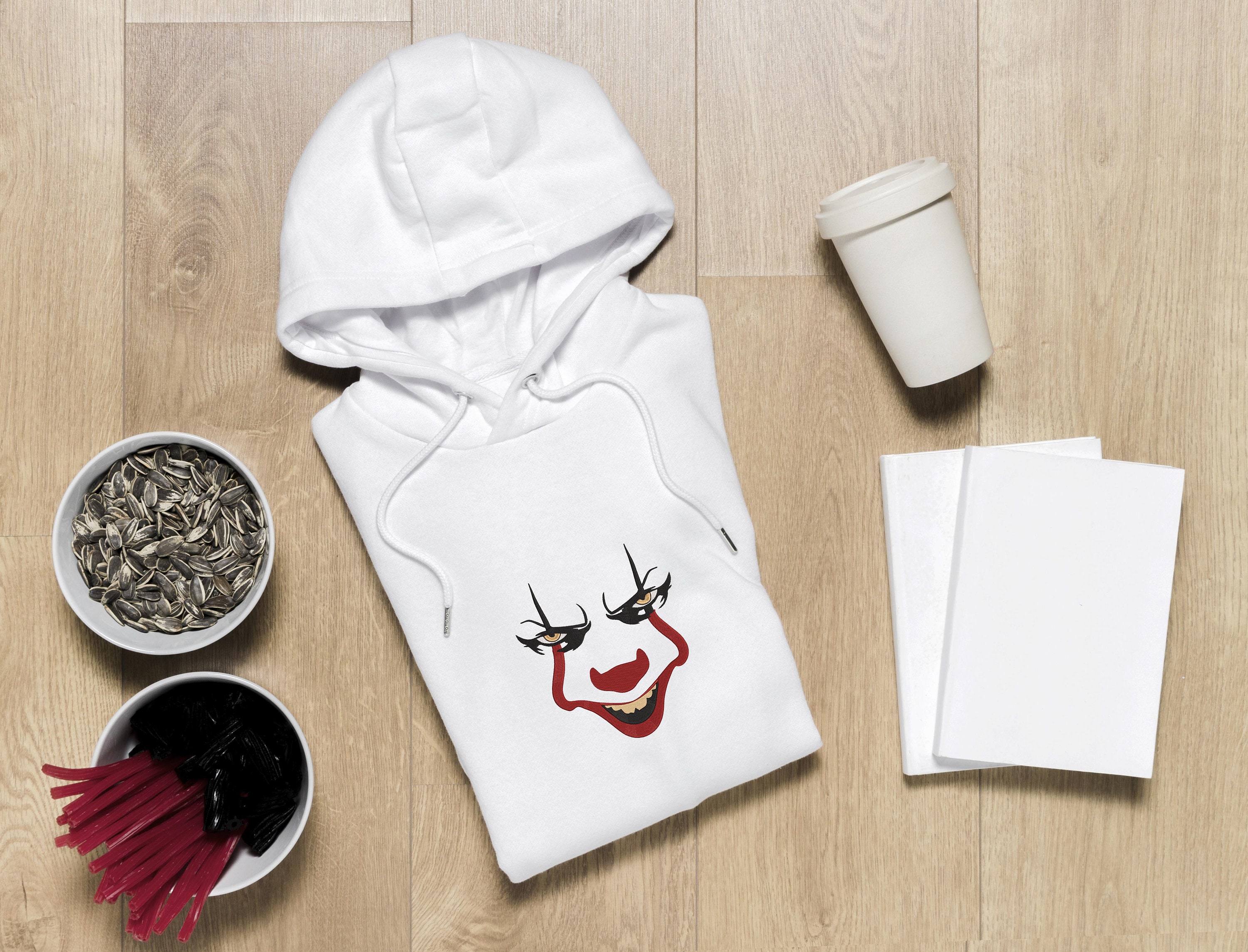 Halloween Horror Face Machine Embroidery Design. 7 Sizes. Creepy Horror ...