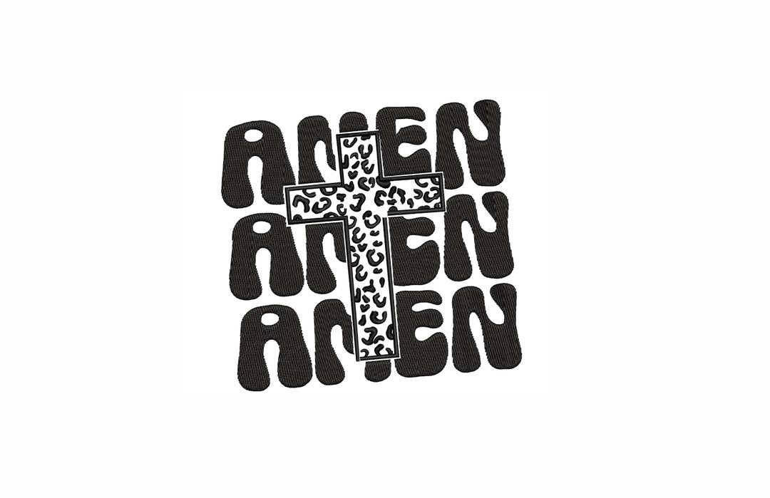 Amen Machine Embroidery Design. 4 Sizes. Christian Embroidery Design ...
