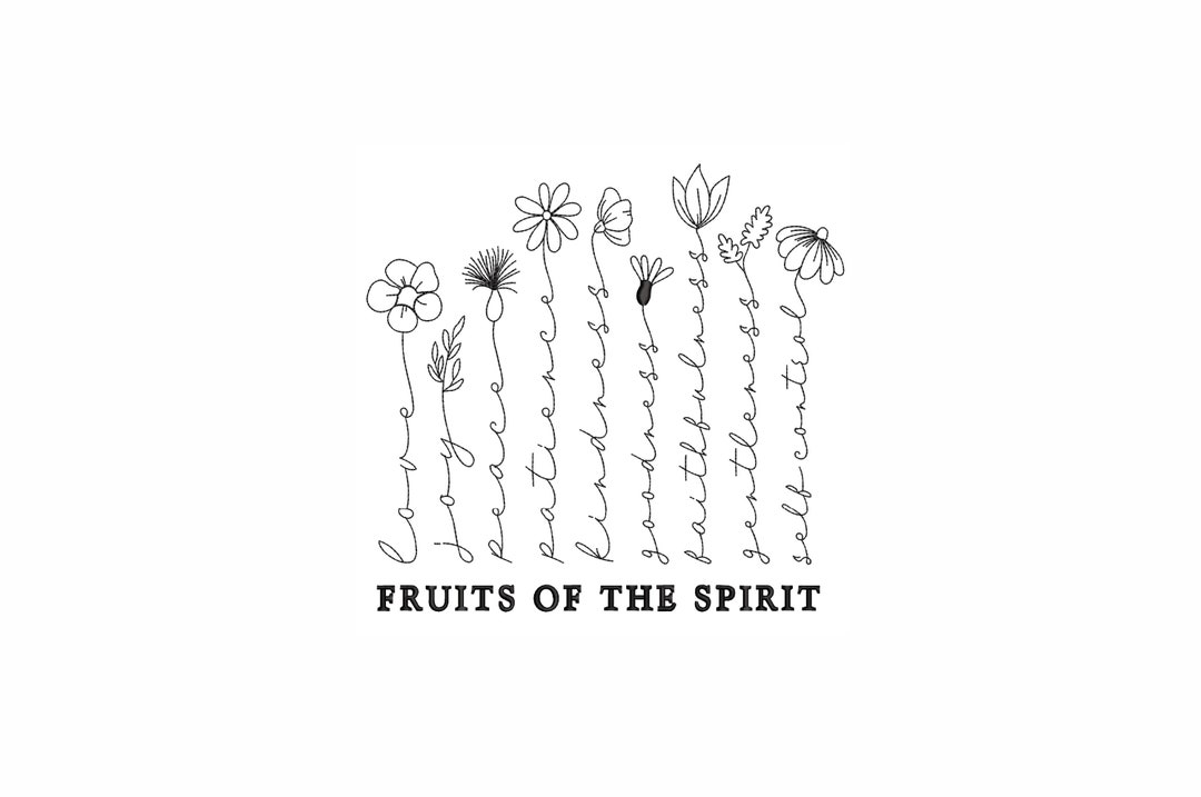 Fruits of the Spirit Machine Embroidery Design. 3 Sizes. Christian ...