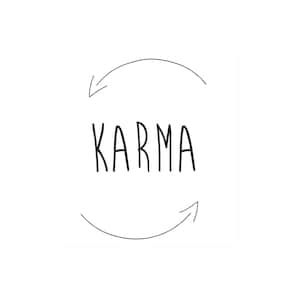 Karma Machine Embroidery Design. 5 Sizes. Digital Embroidery Design ...