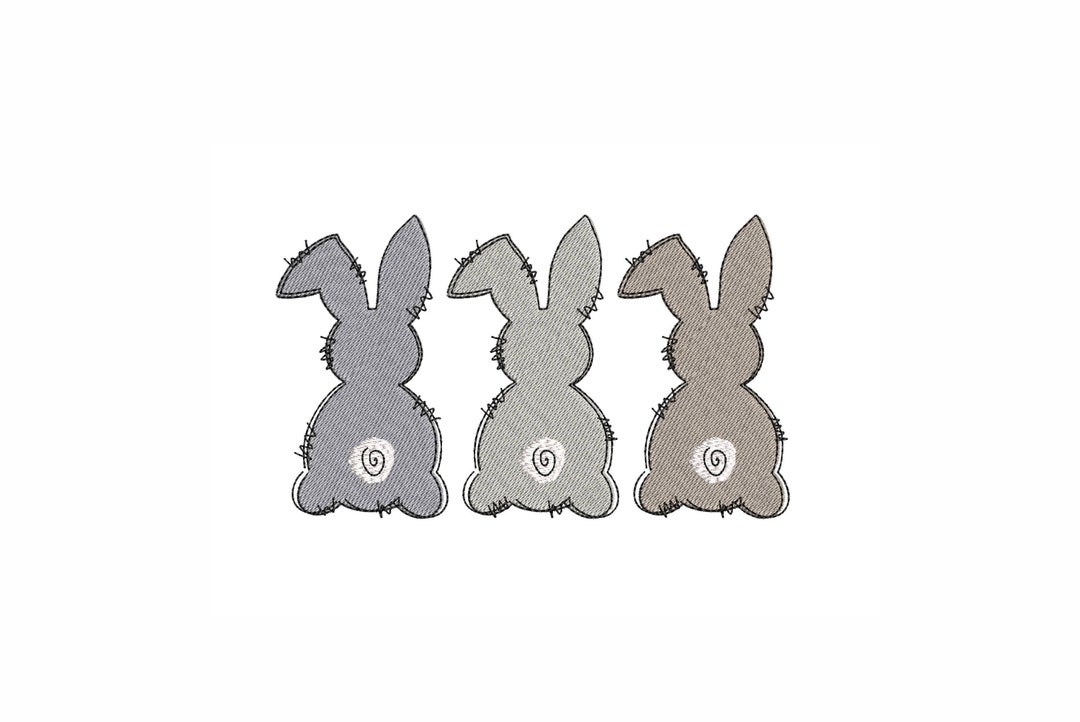 Easter Bunny Machine Embroidery Design. 3 Sizes. Digital Download ...