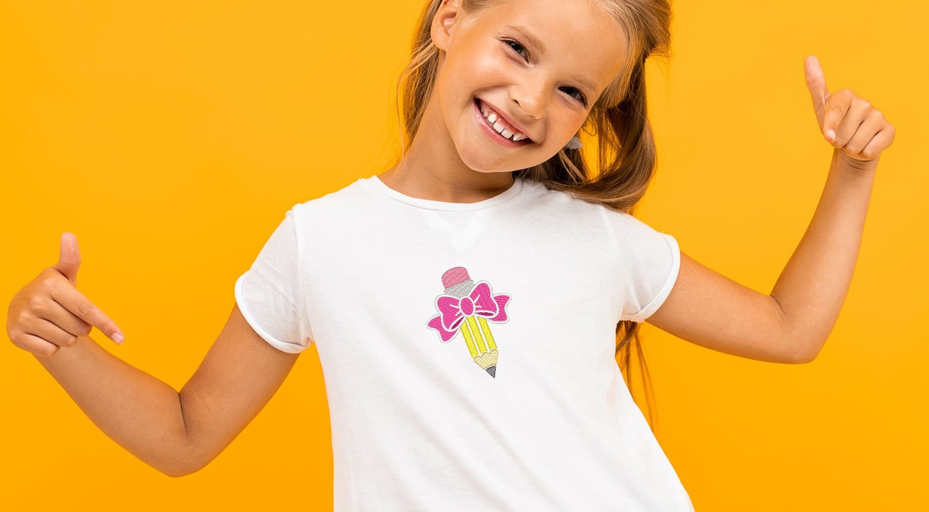 Pencil Machine Embroidery Design. 3 Sizes. Embroidery for Kids. Back to ...
