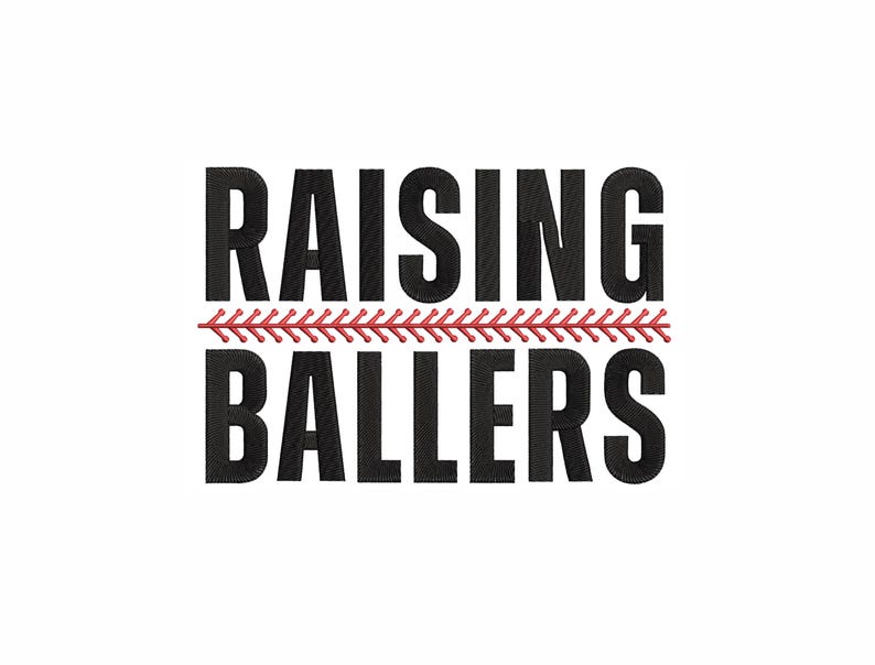 Baseball Mom Machine Embroidery Design. 6 Sizes. Raising Ballers ...