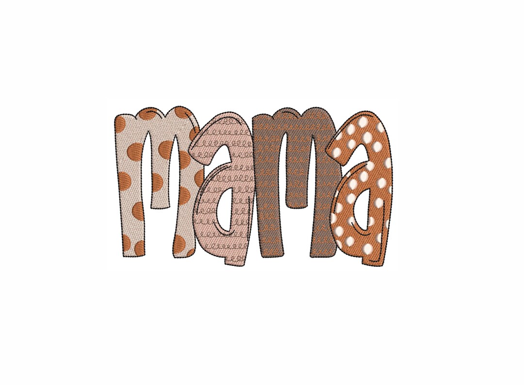 Mama Machine Embroidery Design. 4 Sizes. Mom Embroidery Design. Gift ...