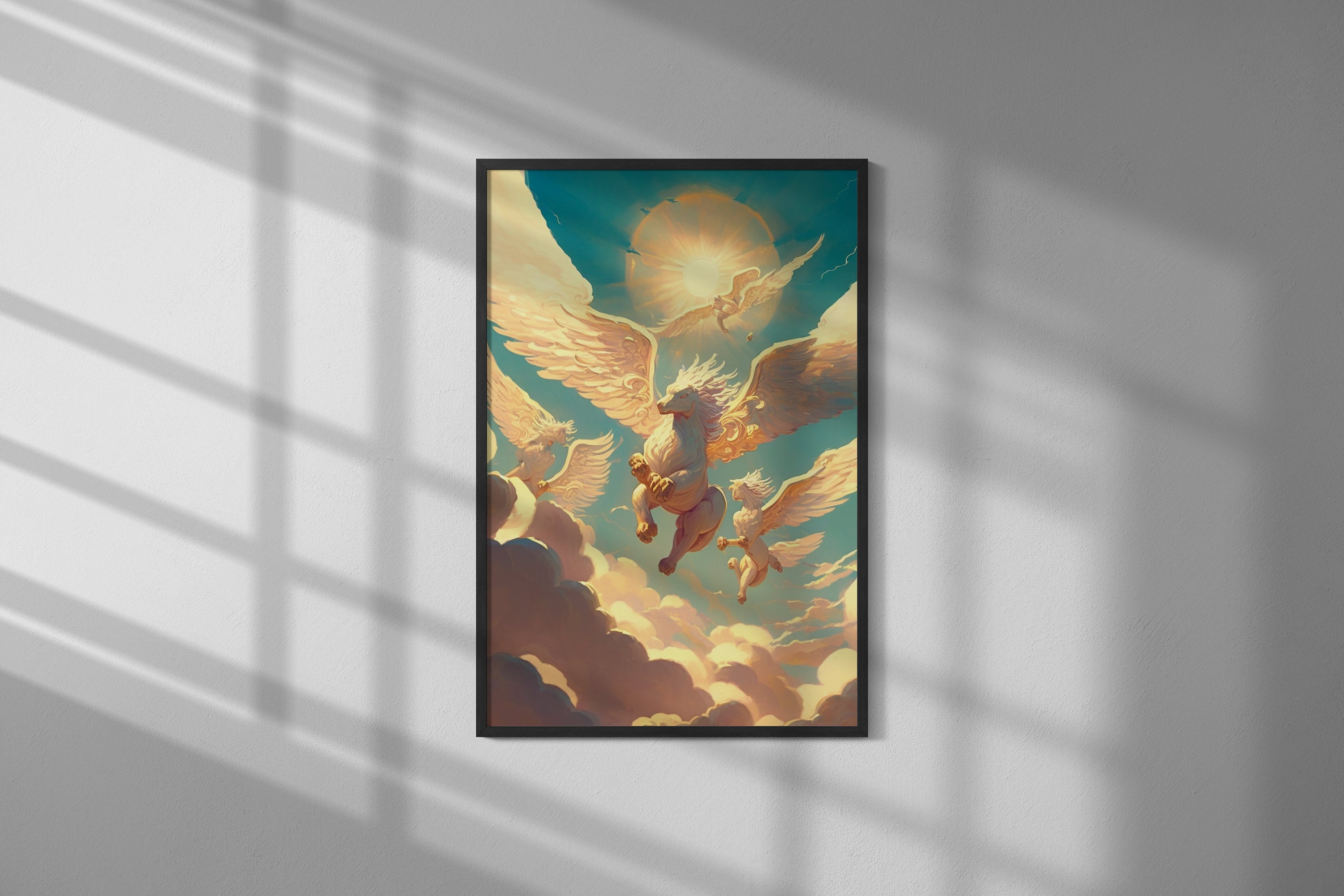 Angelic Horses/horse Art/digital Horse Art/printable Horse Art/horse ...