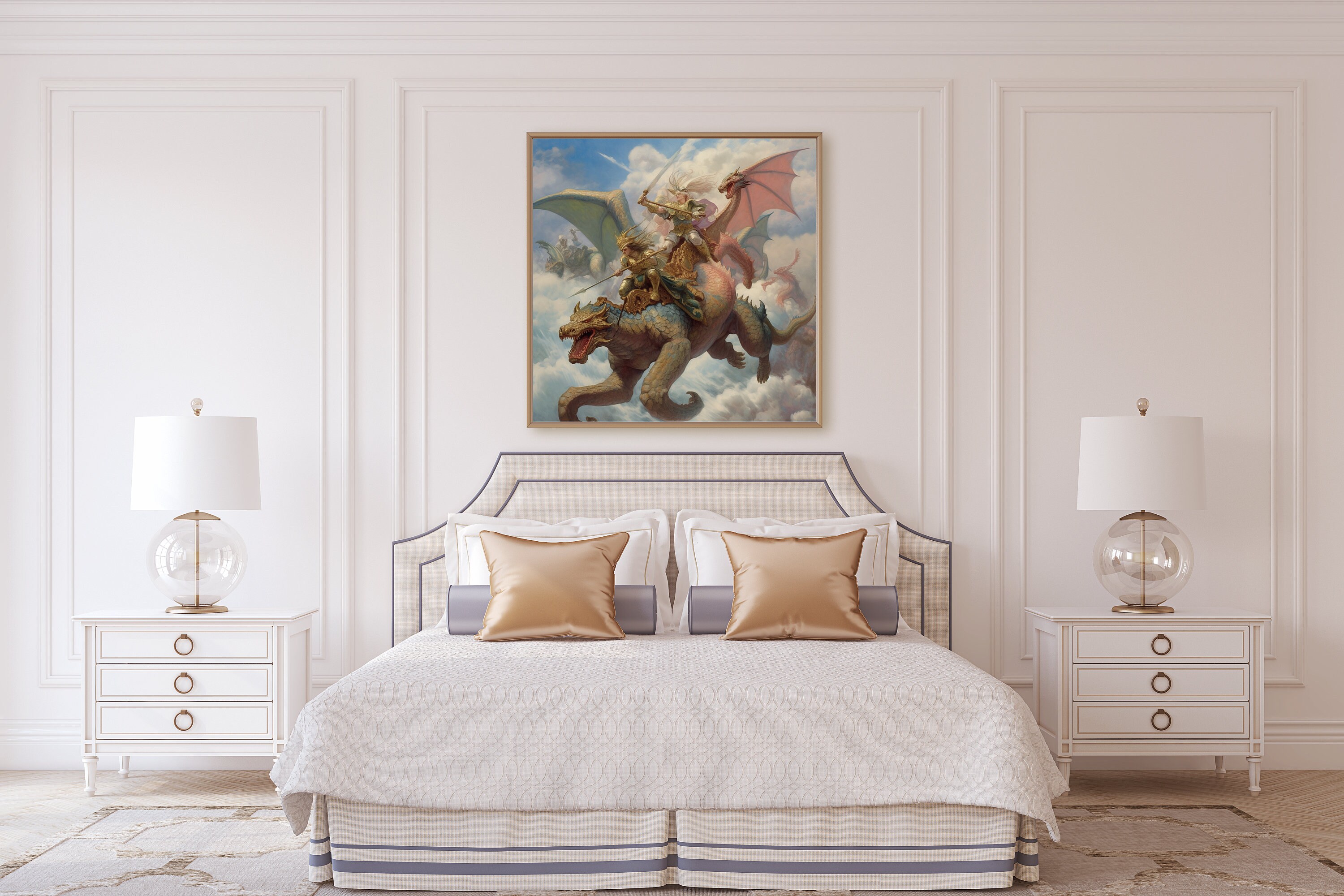 Dragon Rider/dnd Art/dragon Pin/dragon Quest/printable Dragon Art ...