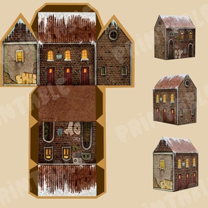 Winter Days 3D House - Etsy