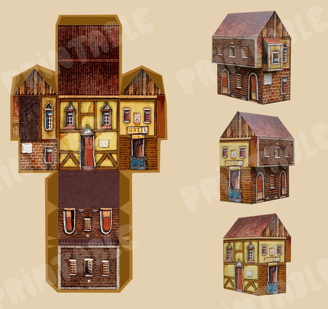 Hotel 3D House - Etsy