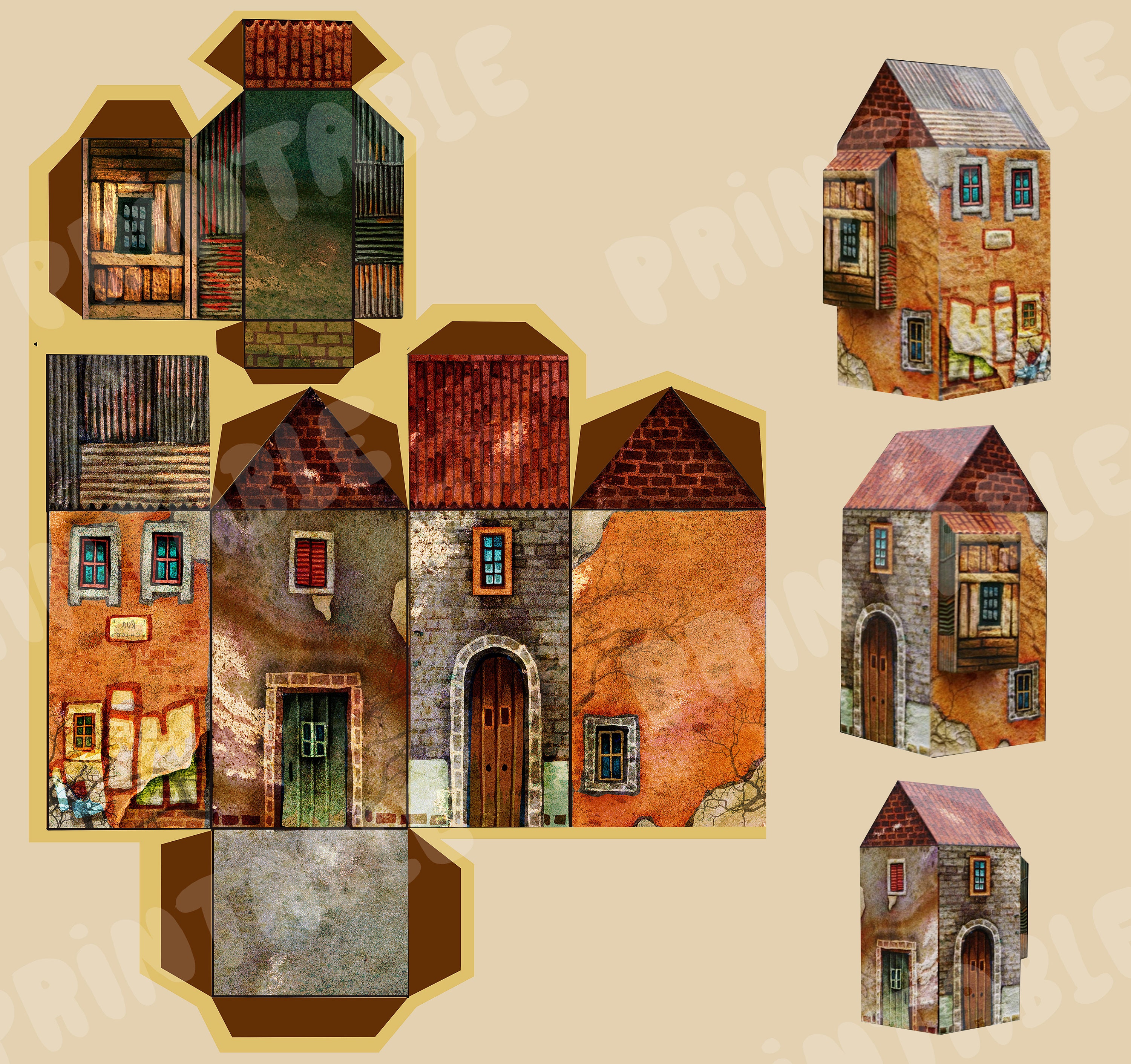 Simple 3D House - Etsy