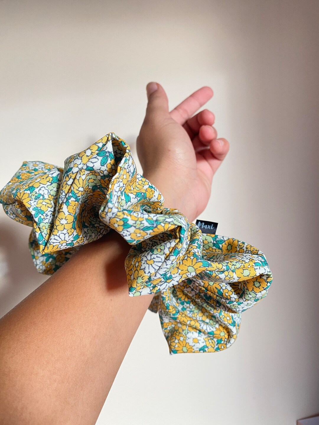 Giant Scrunchie Floral Thick Hair Accessories Flower Oversized Scrunchies Birthday Hair Tie Gift ...