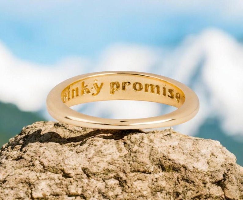 Pinky Promise Ring, Perfect for Couples or as a Special Gift, Symbolic ...