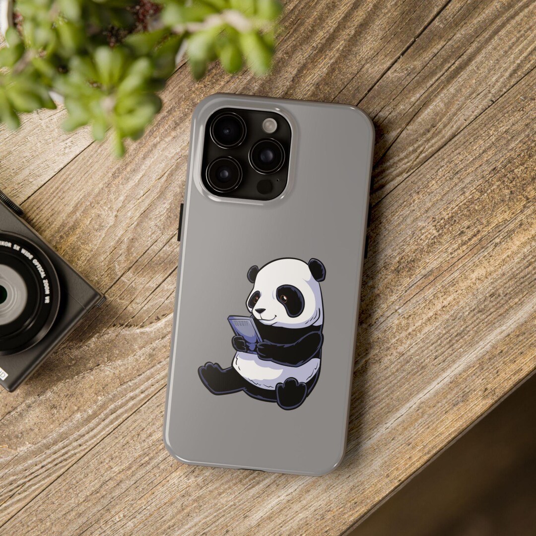 Tough Phone Cases, Cute Panda Playing Videogame, Kawaii Animal Lovers ...