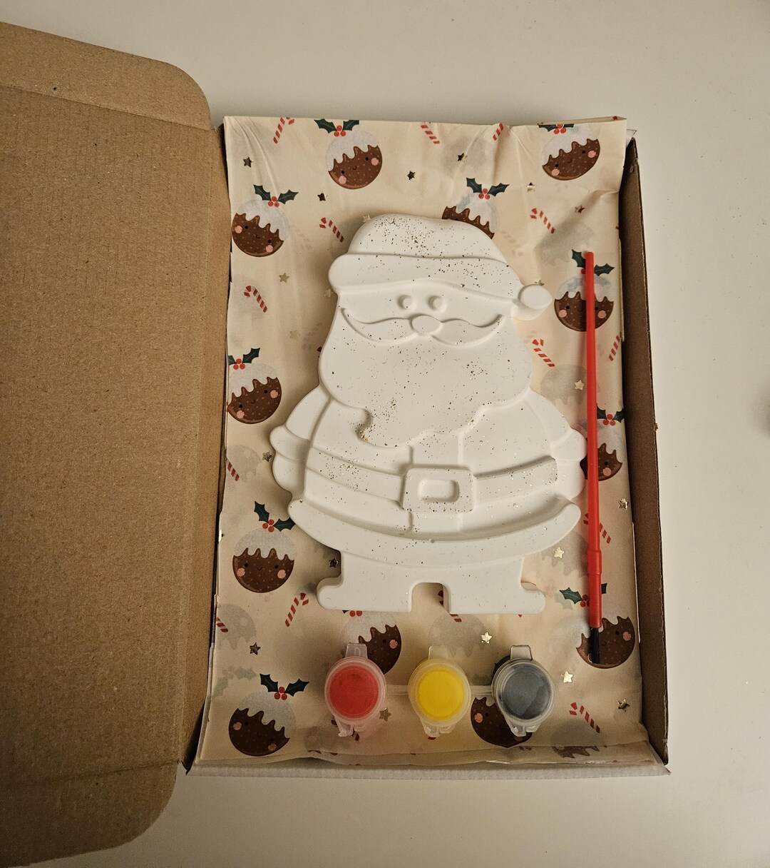 DIY Paint Your Own Santa, Christmas Craft Kit, Christmas Gift - Etsy