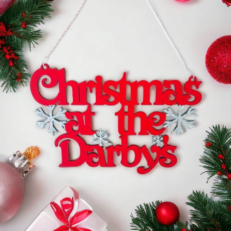 Custom Christmas Sign - Etsy