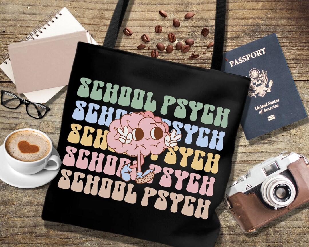 School Psychologist Tote Bag, Gift for Psych School Counselor ...