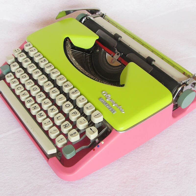 Pink Typewriter - Etsy