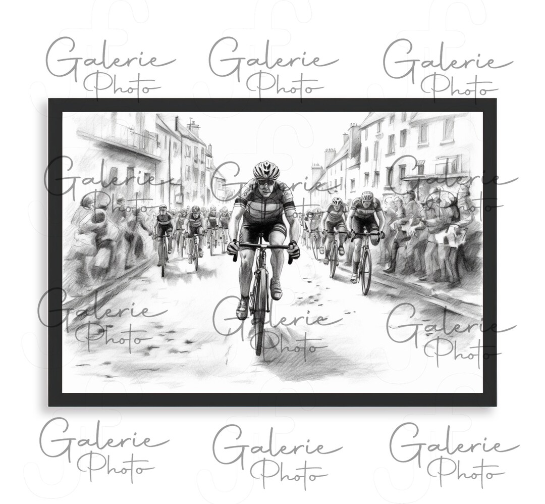 Peloton, Escape, Dynamism, Drawing, Graphics, Black and White, Printing ...