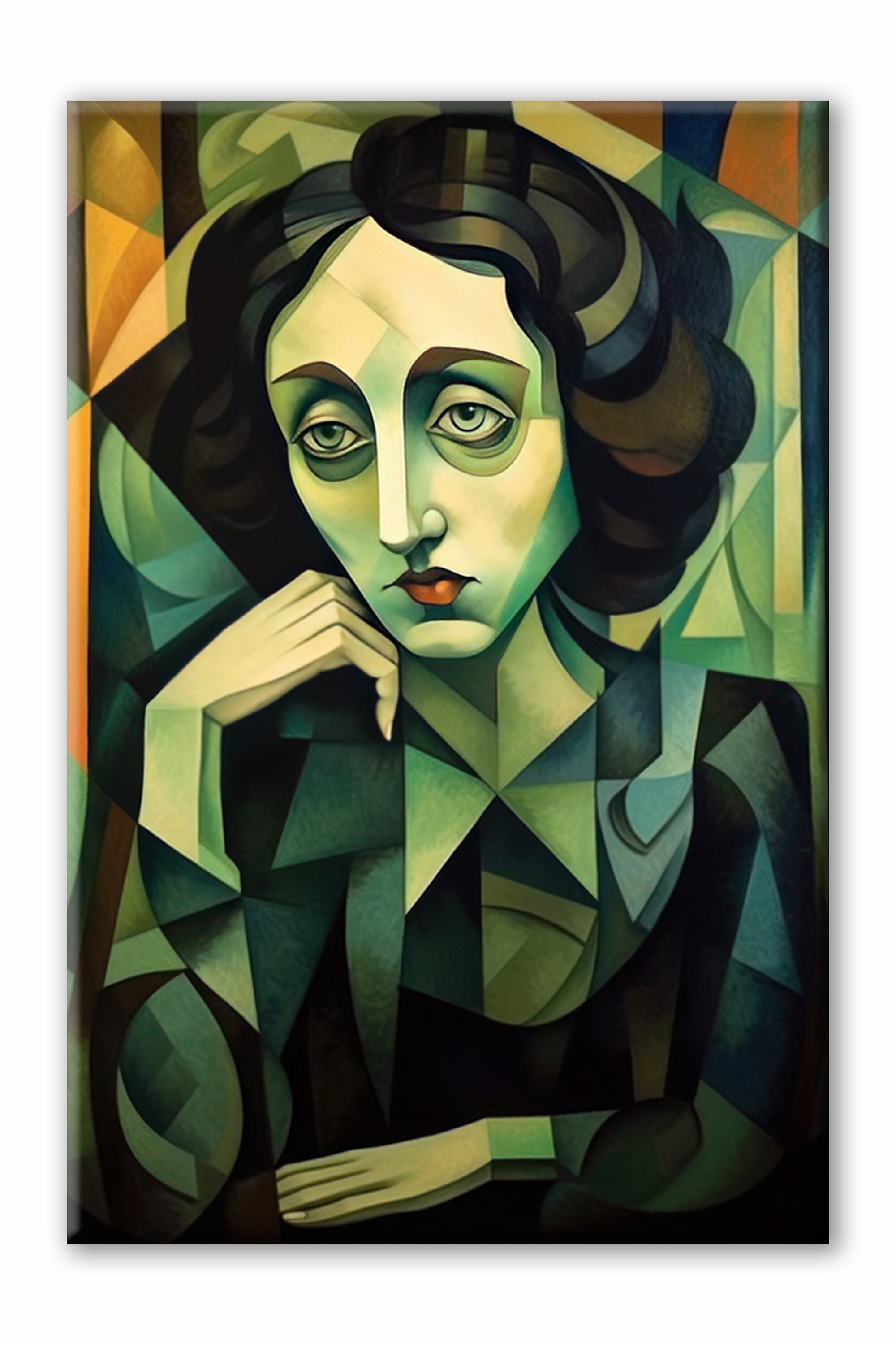 Édith Piaf Painting Wall Art Cubism Wall Decoration - Etsy
