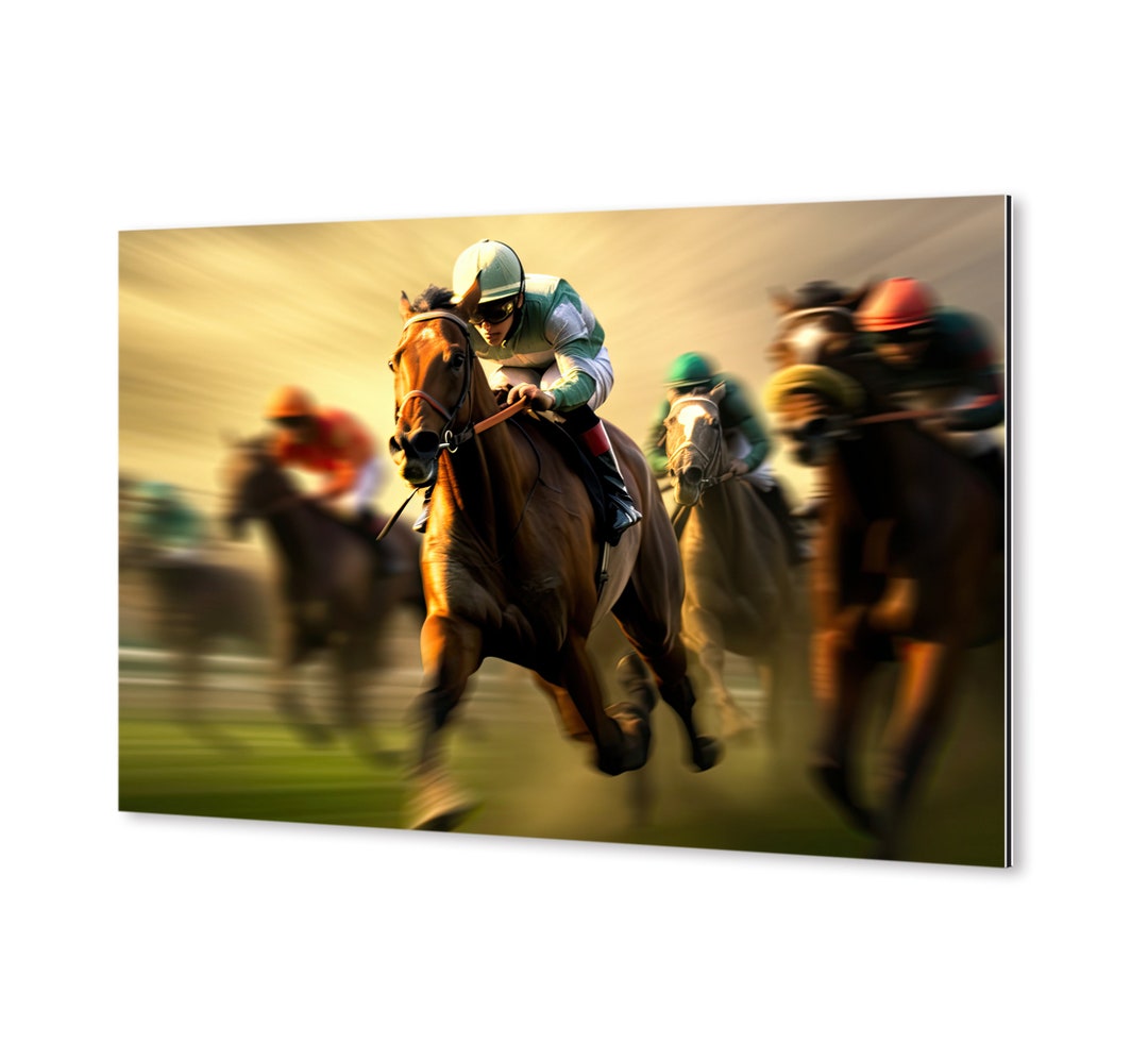 Visual Dynamics, Wall Art, Modern Art, Gallop, Frenzied Race ...