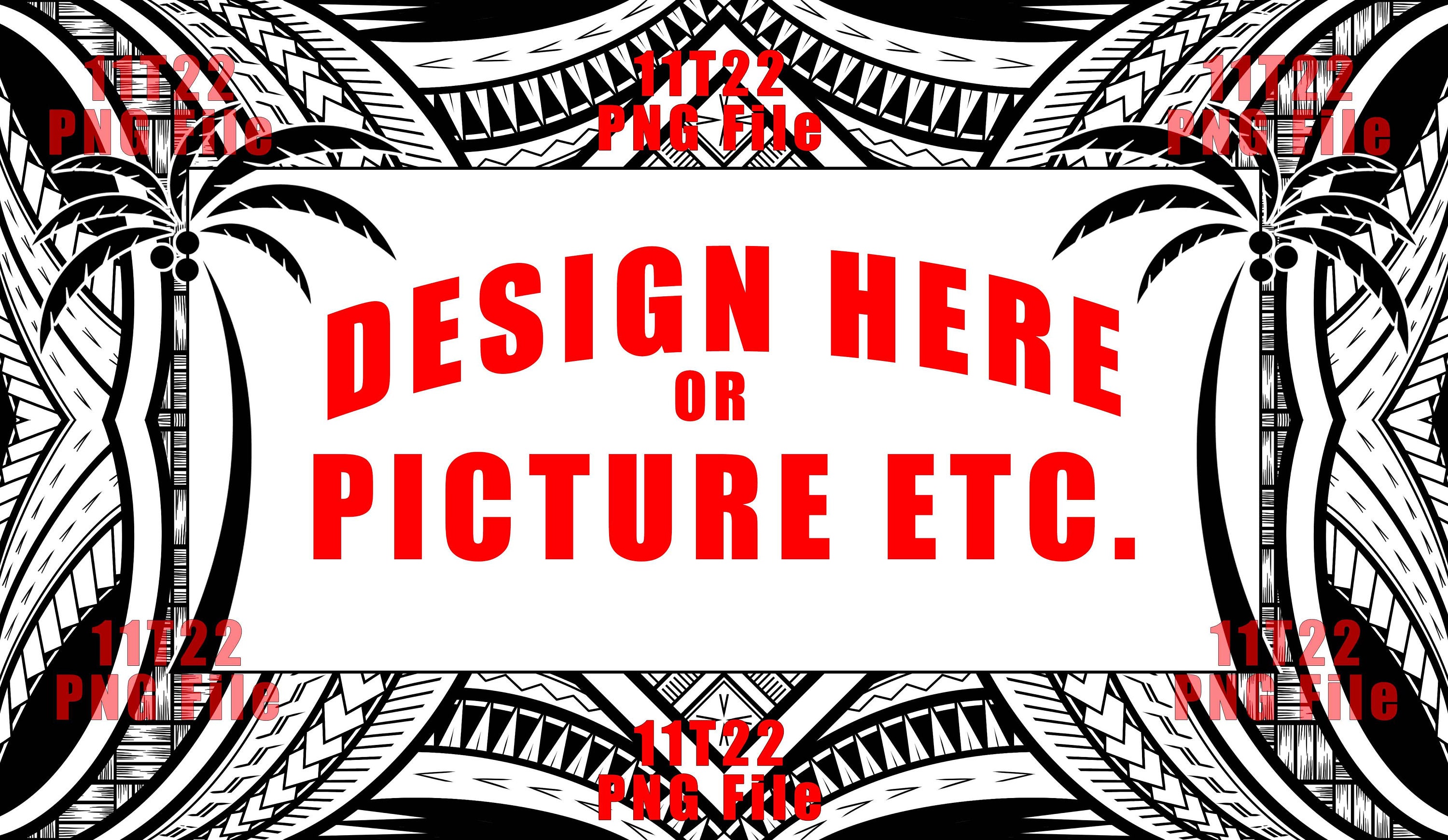 Polynesian Tribal-frame or Border - Etsy