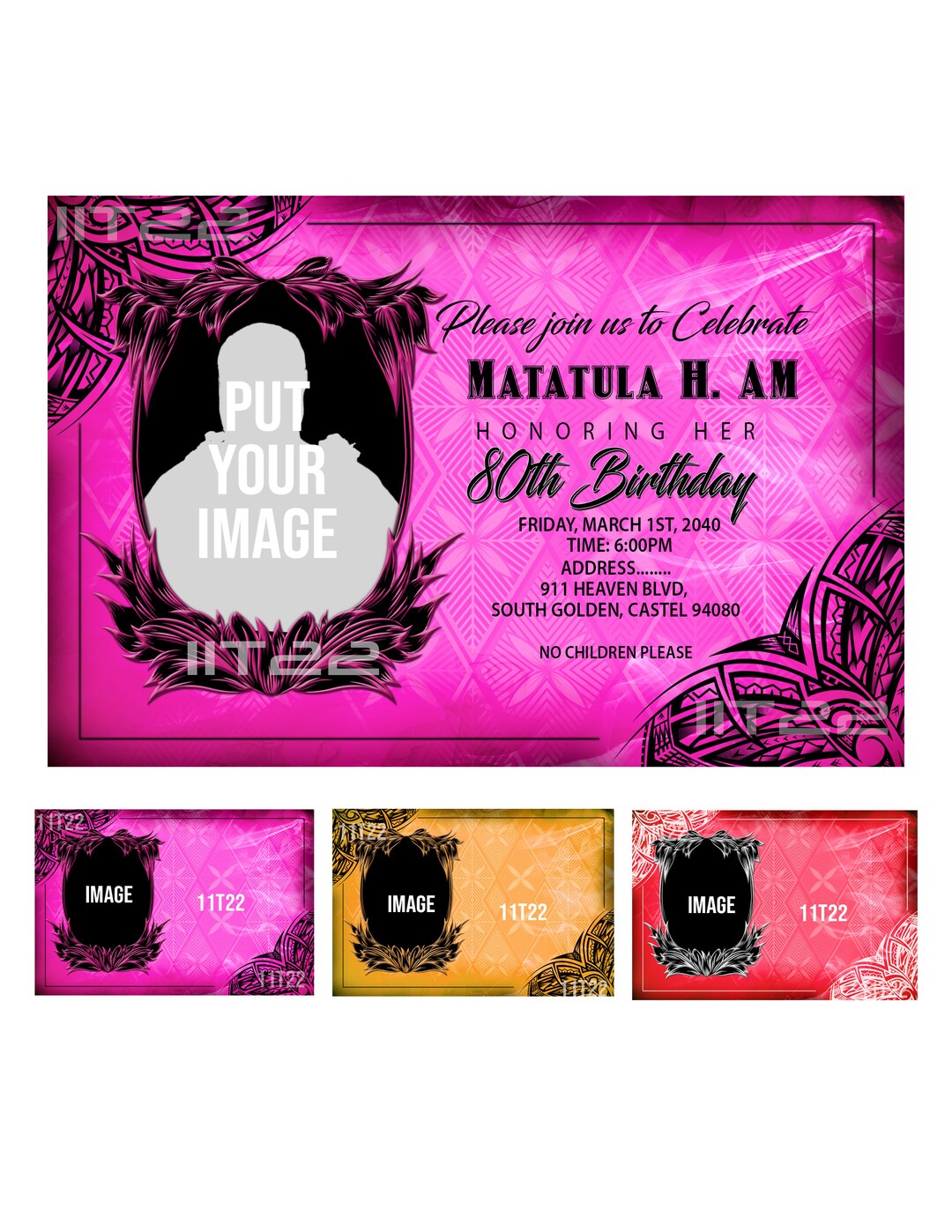 Island Invitation Template - Etsy