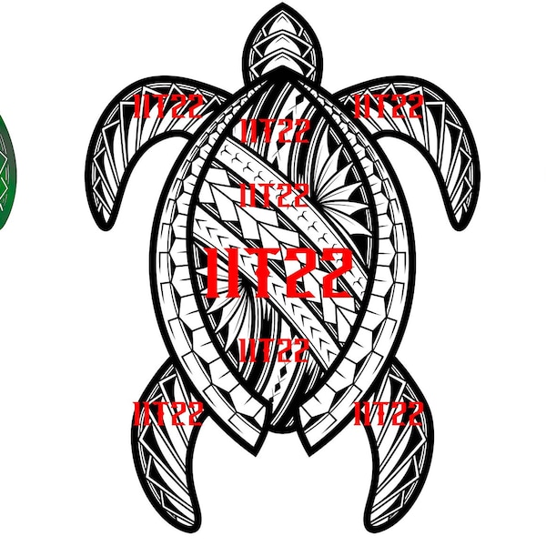 Polynesian Turtle Svg - Etsy