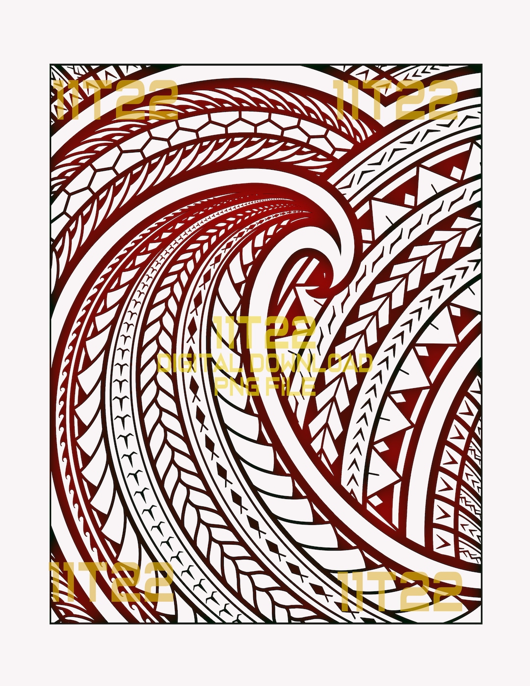 Island Maroon Tribal - Etsy