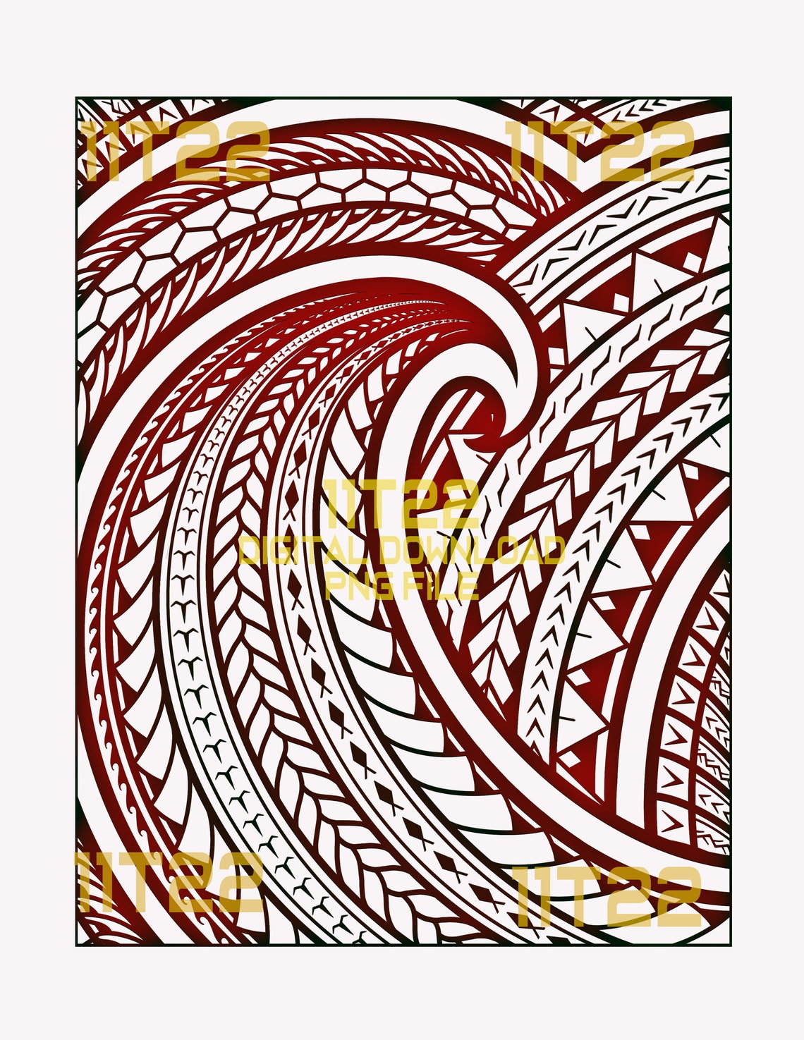 Island Maroon Tribal - Etsy