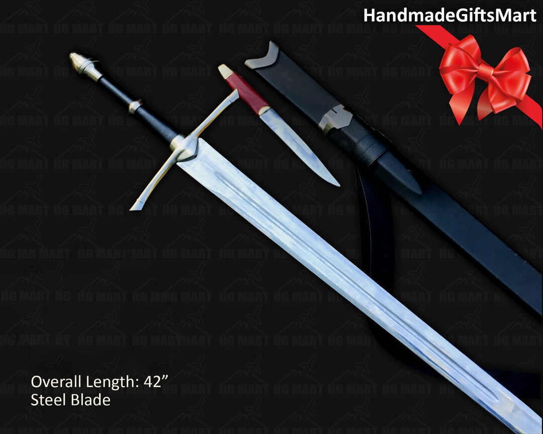 Aragorn's Ranger Sword of Strider Steel Replica, Gift for Him ...