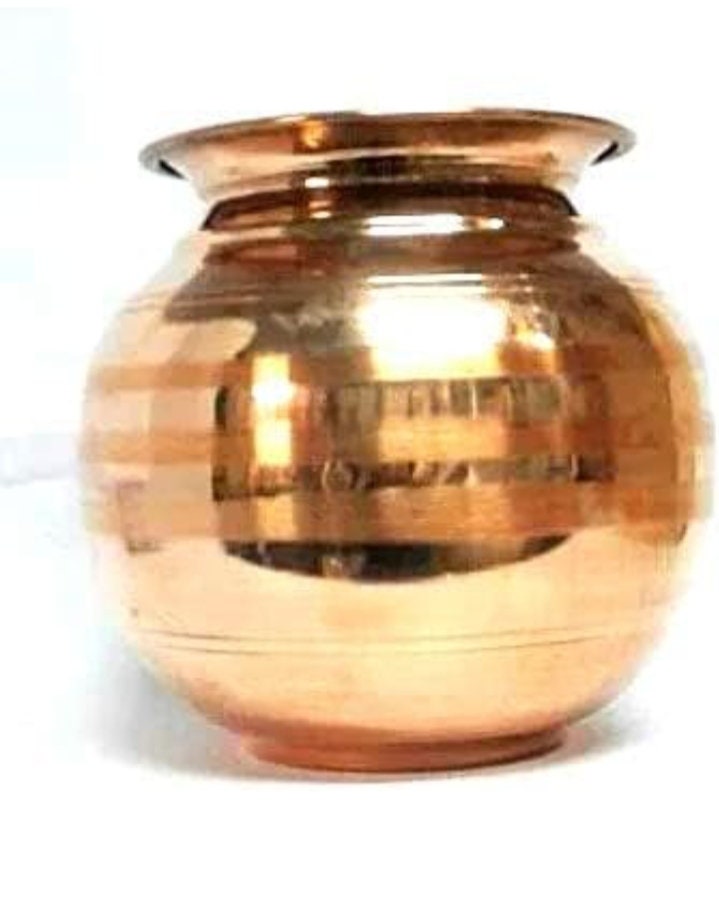 Indian Copper Water Pot Matki/dispenser Copper Vessel for - Etsy