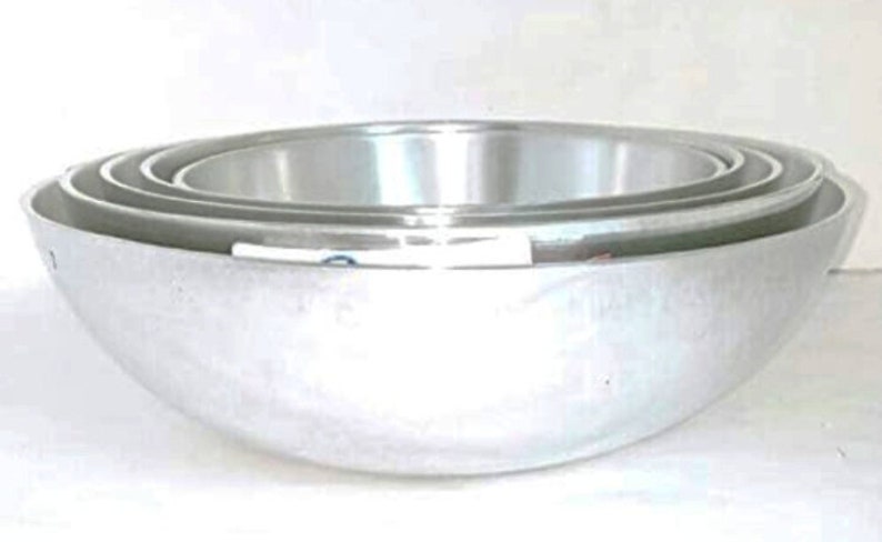 Indian Aluminium Heavy Bottom Kadai Without Handle Deep Frying Pan for ...