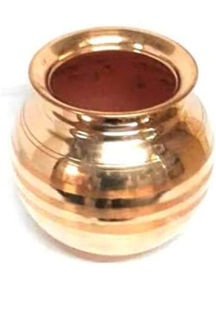 Indian Copper Water Pot Matki/dispenser Copper Vessel for - Etsy