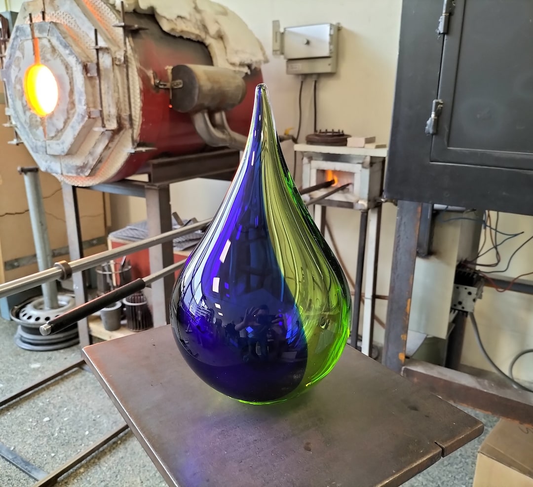 Beautiful Glass Drop Handmade From Mouth-blown Glass - Etsy