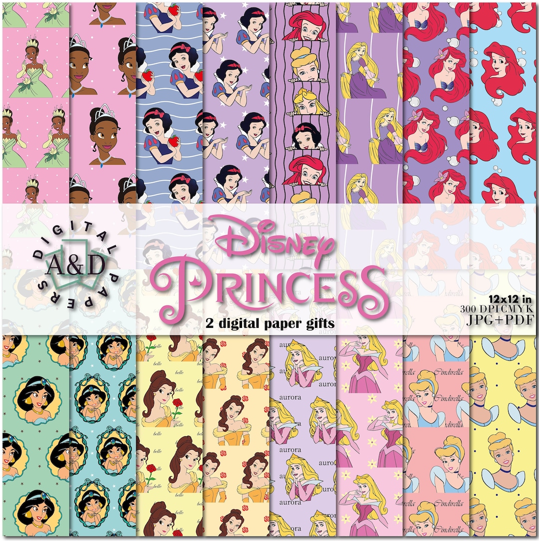 Beautiful Magical Princess Digital Papers Scrapbook - Etsy UK
