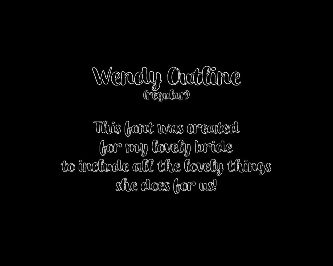 Wendy Outline - Etsy