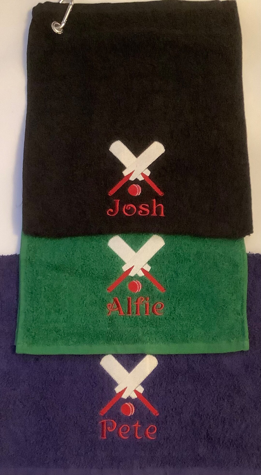 Personalised Cricket Design Towel - Etsy UK