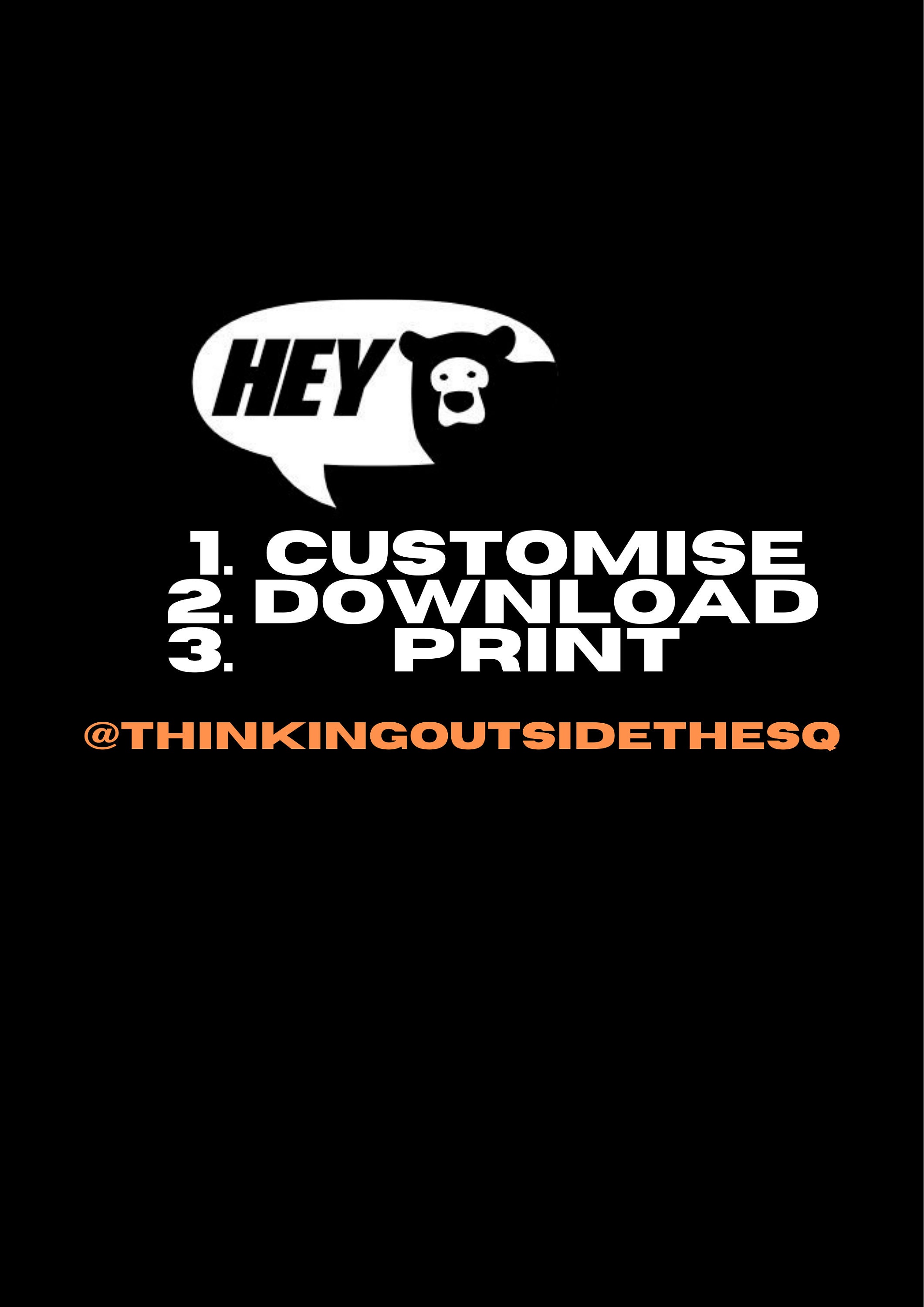 Hey Bear Sensory Birthday Party Poster / Display Digital Download ...