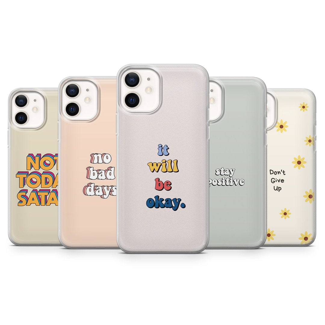 Aesthetic Quote Phone Case Message Cover for iPhone 15 14 13 12 Pro 11 ...