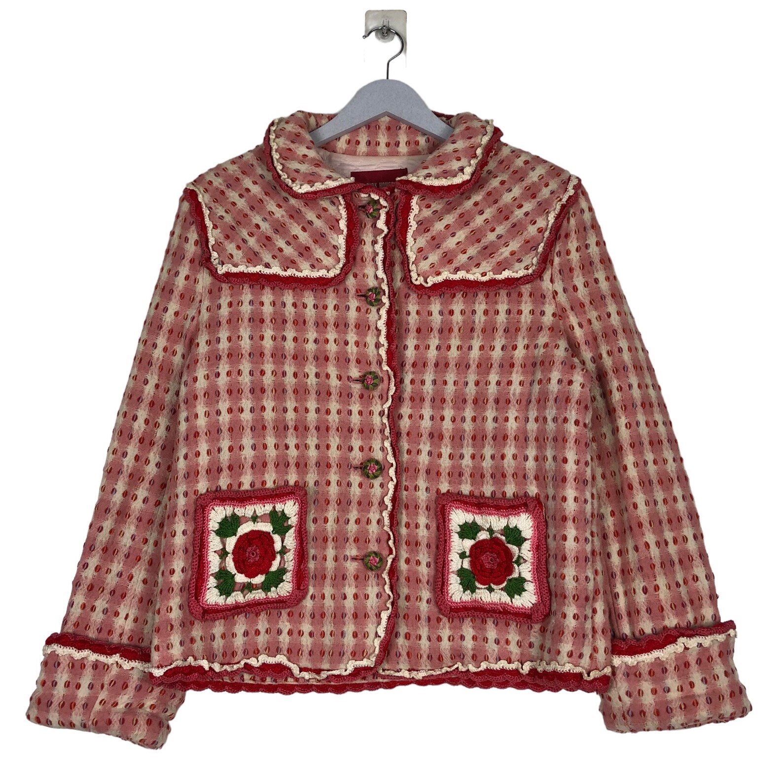 Top Japanese Brand Vintage Pink House Tweed Style Jacket Made in Japan ...