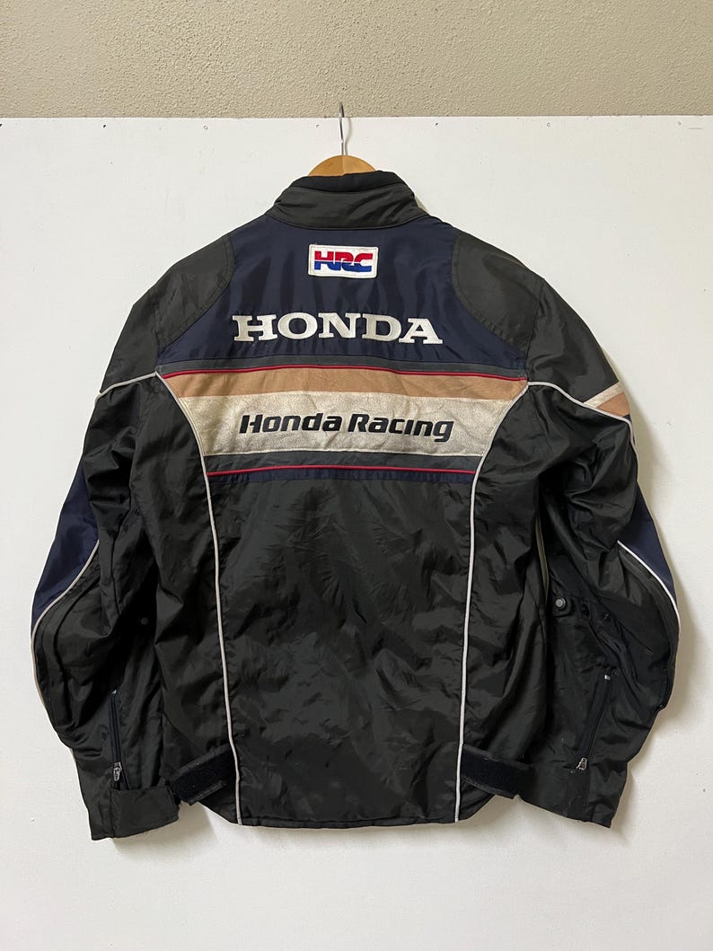 Vintage Honda Racing Team Riding Rider Moto Jacket Size L - Etsy