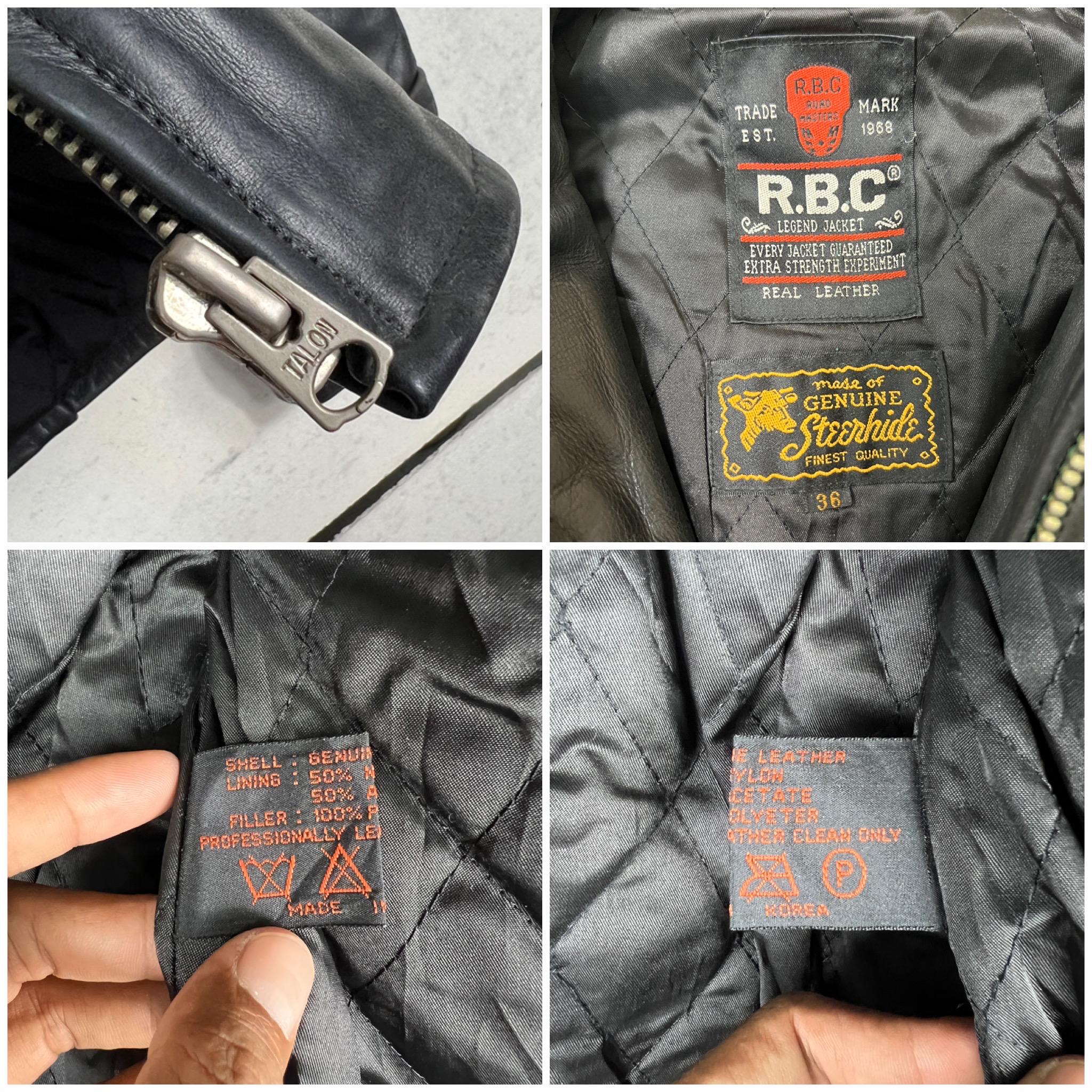 Rare Vintage RBC Legend Jacket Steerhide Real Leather Japanese Cafe ...