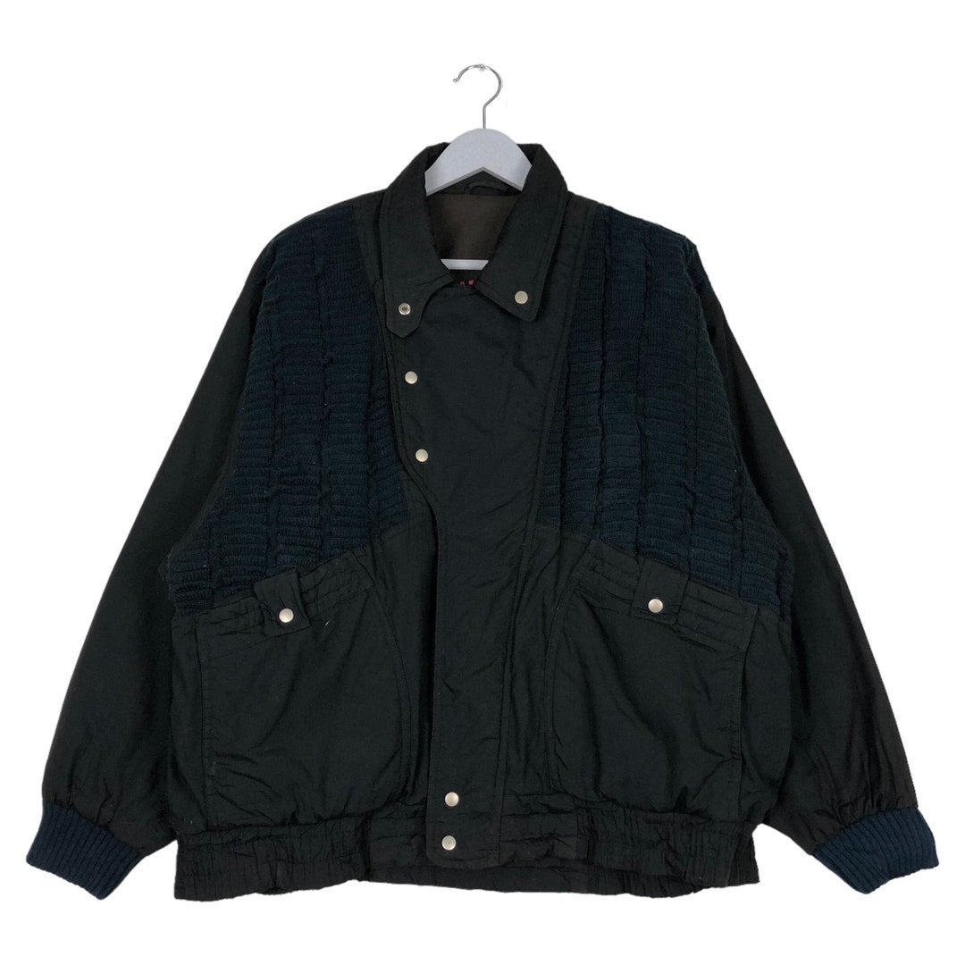 Vintage 90s Top Japanese Designer Brand Fashion Wave Police Bomber ...