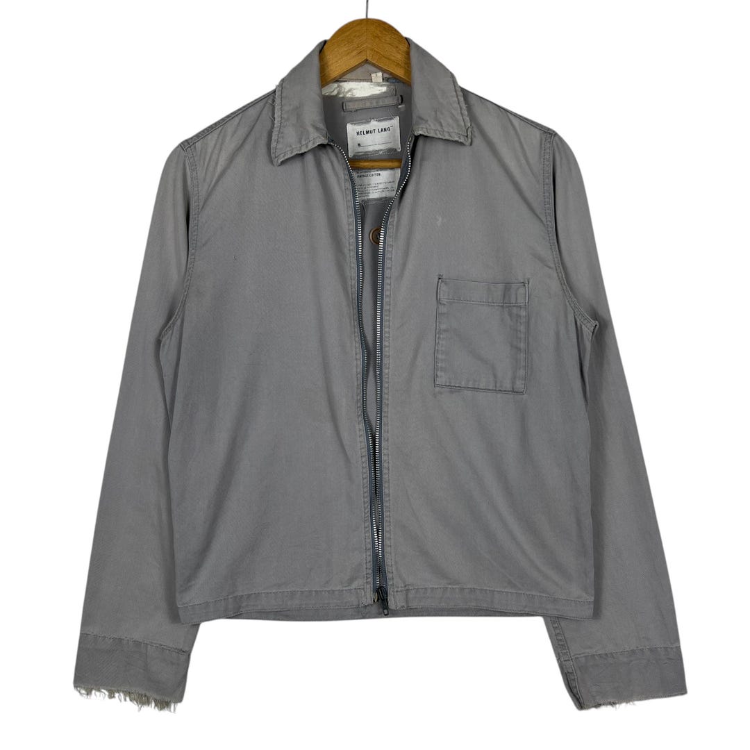 Pick" Trashed Distress "helmut Lang" Blouson Casual Jascket Made in ...
