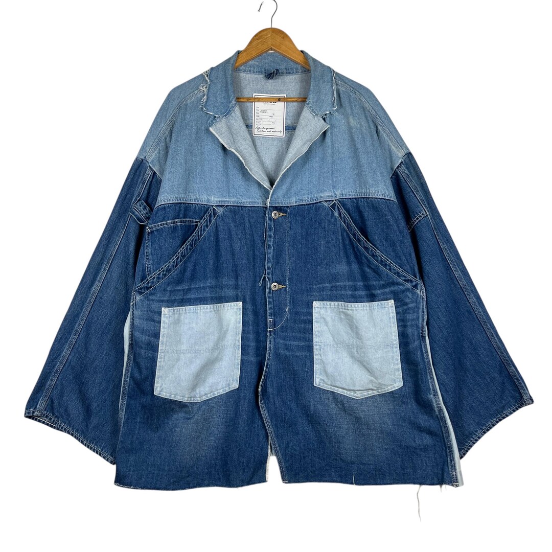 Rare Etsinta Ciaopanic Rework Patchwork Denim Cardigan Jacket - Size L ...