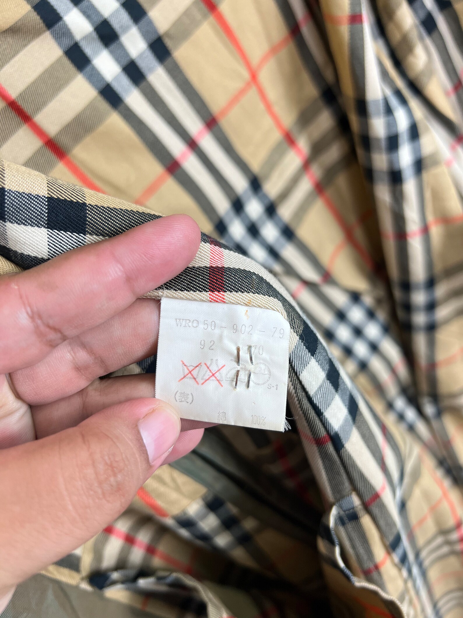 Vintage Burberry's Nova Check Lining Trench Coat - Etsy