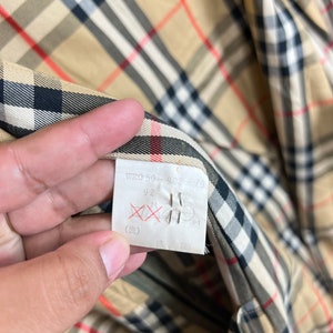 Vintage Burberry's Nova Check Lining Trench Coat - Etsy