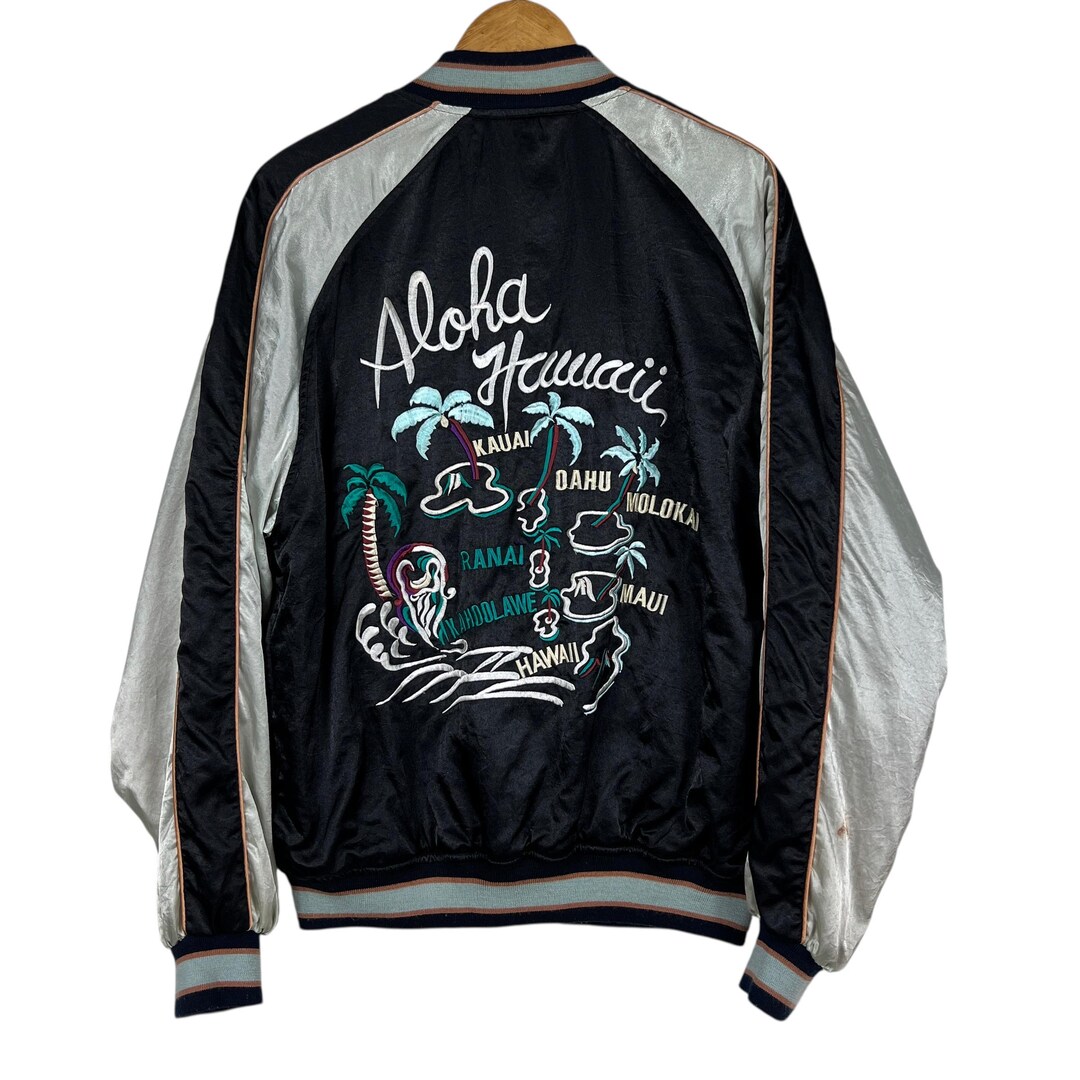 Vintage "aloha Hawaii" Sukajan Souvenir Jacket. Souvenir Jackets - Size ...