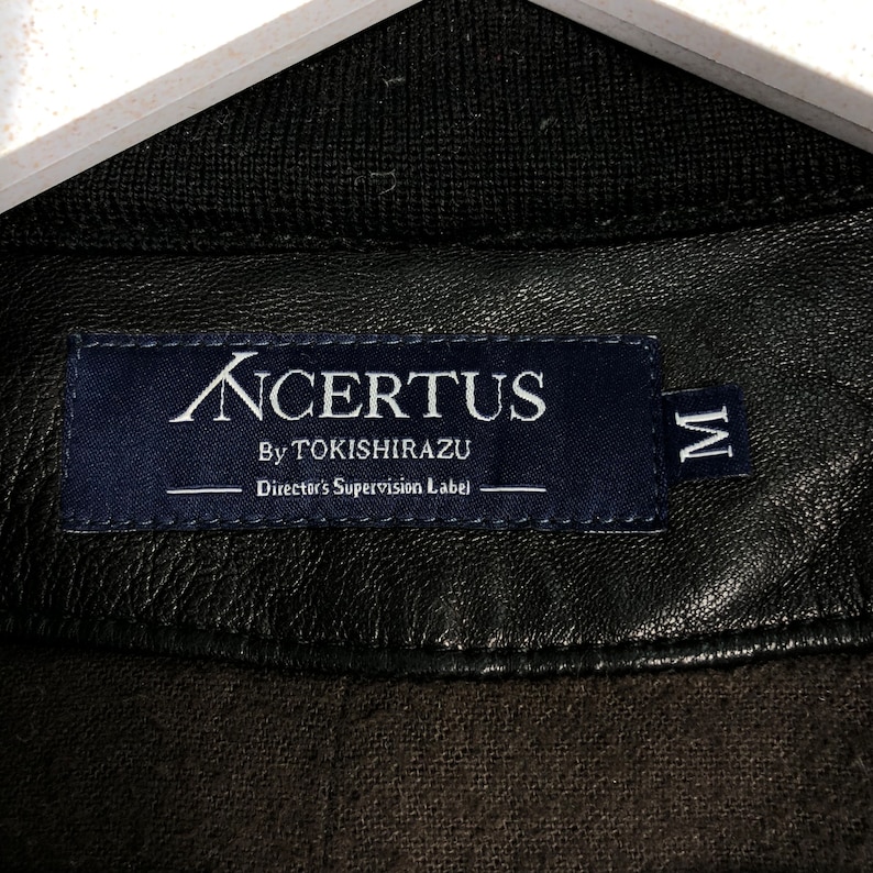 Incertus by Tokishirazu Leather Moto Rider Jacket - Etsy