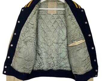 Pick Rare Vintage Golden Bear Varsity Bomber Jacket Made in Pick Rare Vintage Golden Bear Varsity Bomber Jacket Made in