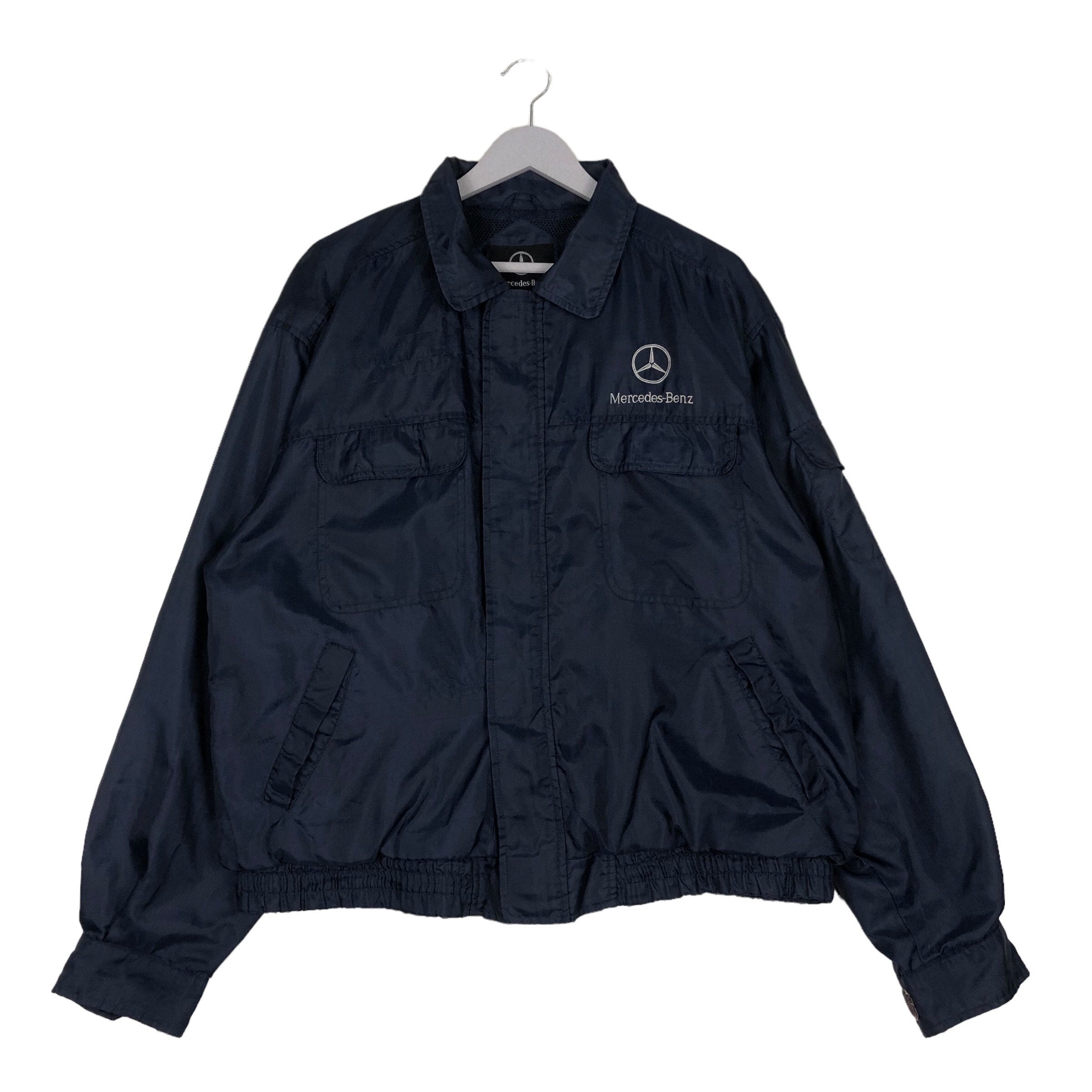 Vintage 90s Mercedes Benz Nylon Bomber Jacket Size L - Etsy Vintage 90s Mercedes Benz Nylon Bomber Jacket Size L - Etsy